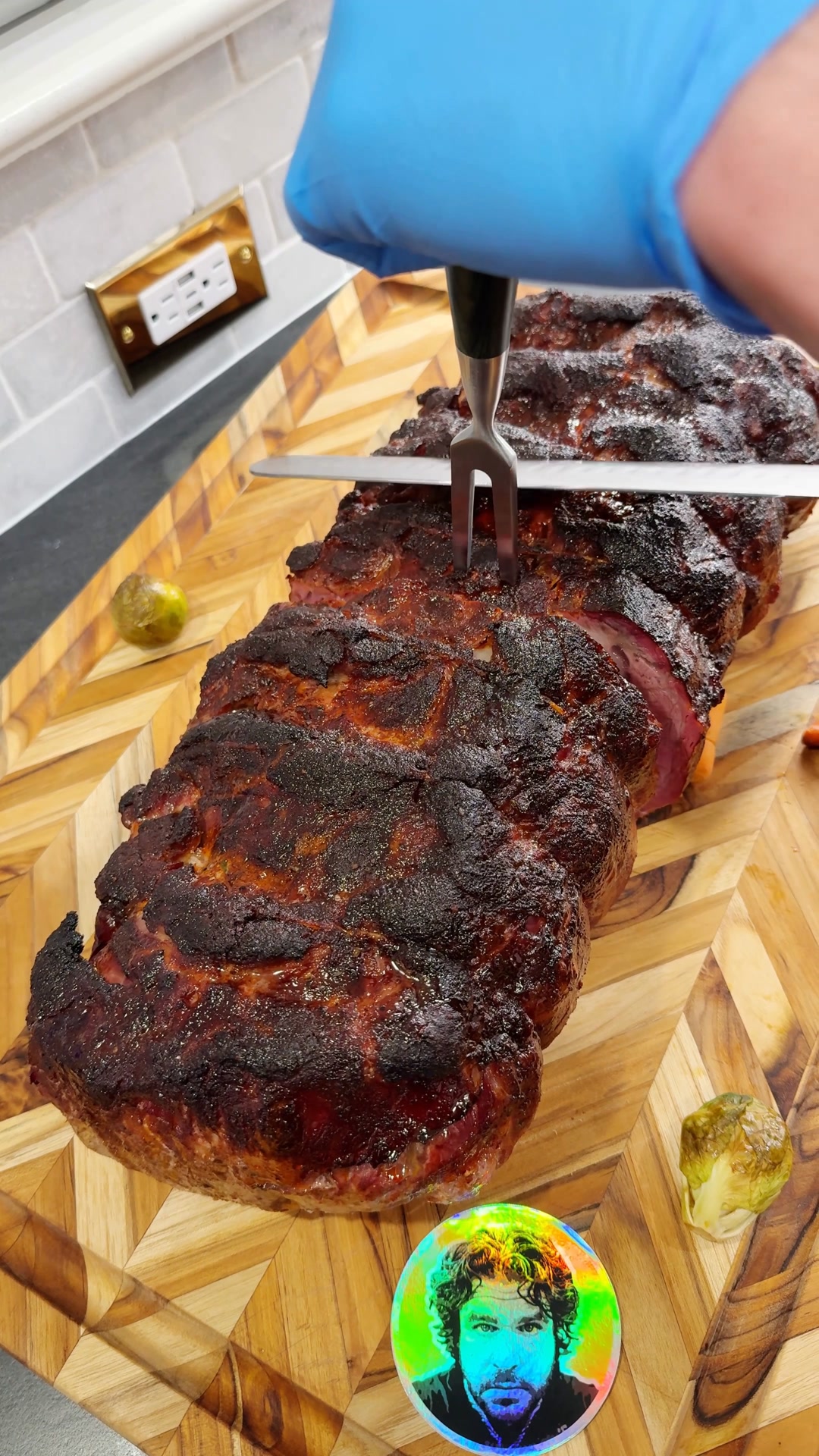 Cake or steak visual food illusion