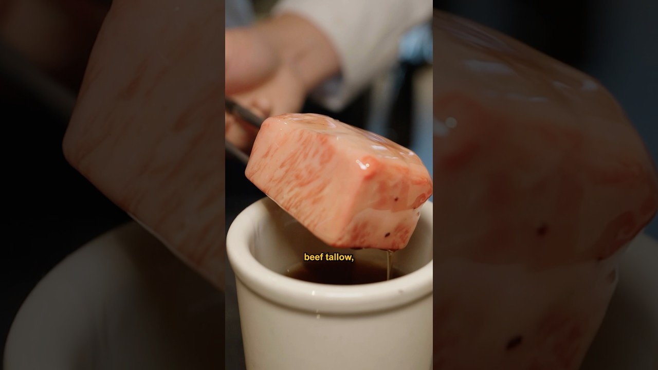150 day dry-aged A5 wagyu wrapped in beef tallow