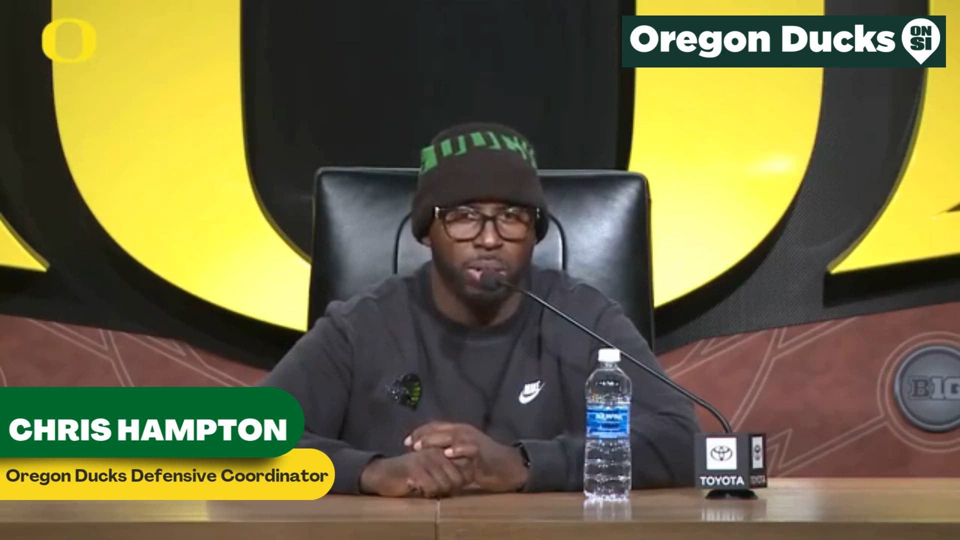 Oregon Ducks discuss defensive coordinator Chris Hampton's promotion