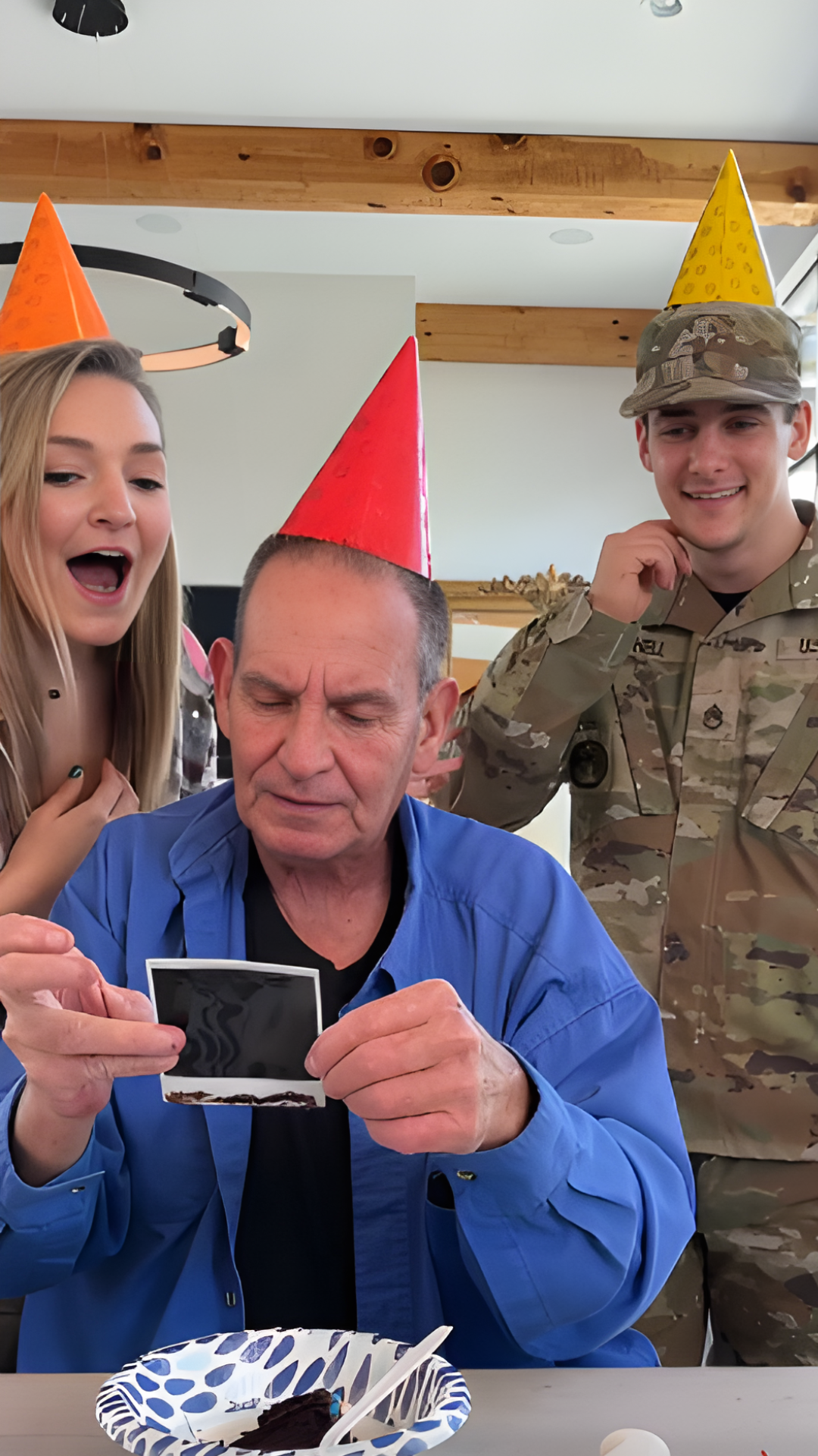 Emotional birthday surprise reunites father and son