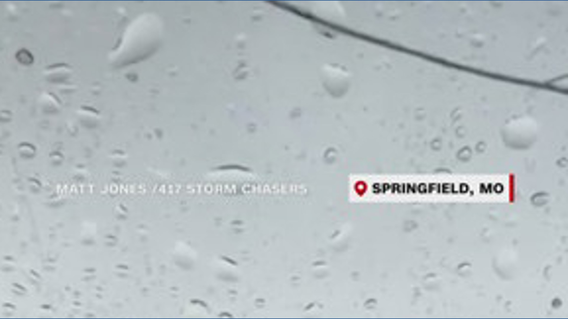 Giant hail smashes car windshield