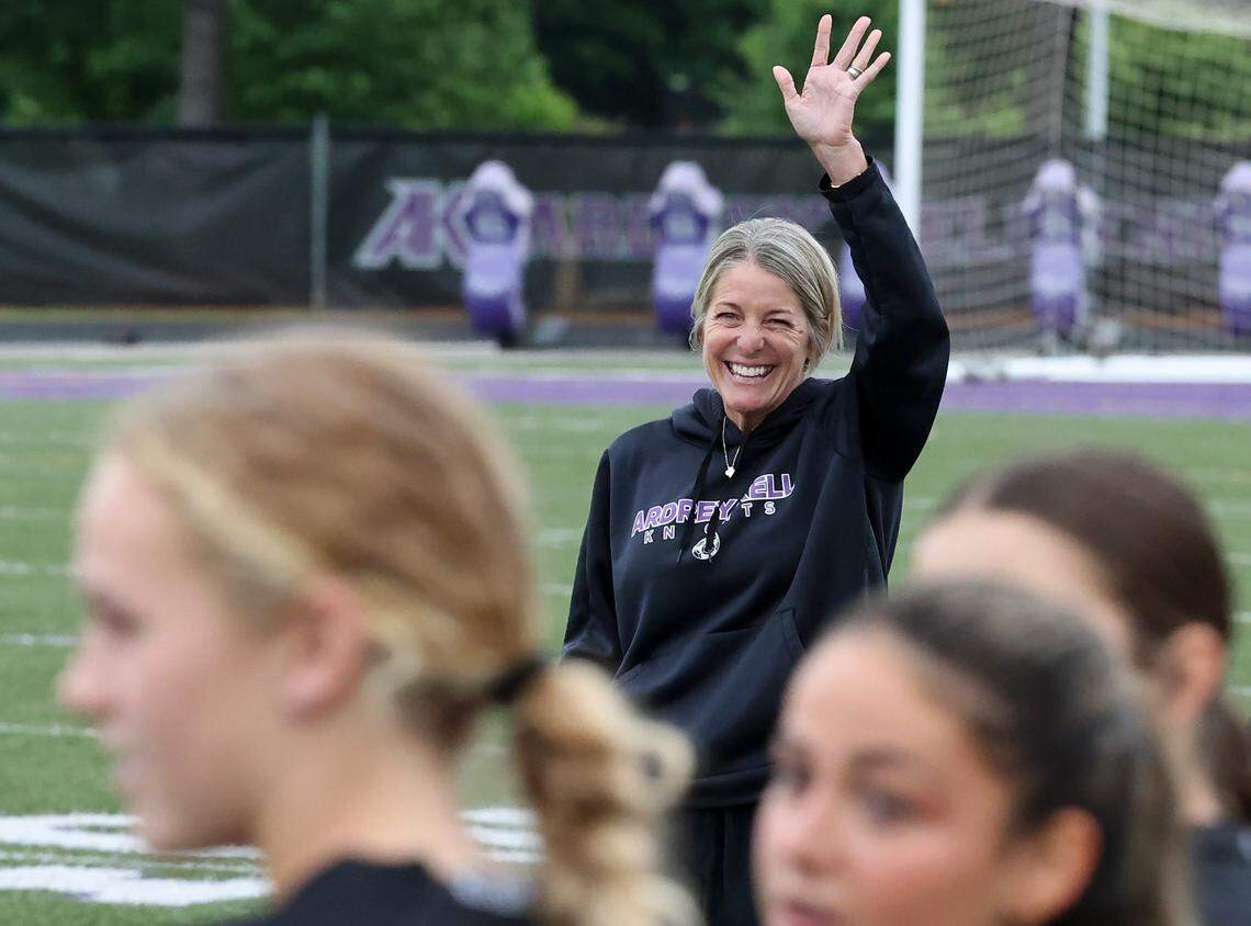 Junior Mina Agajan kicks Ardrey Kell girls soccer past Ballantyne Ridge ...