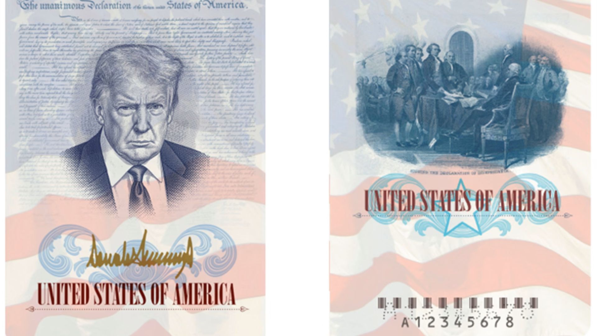 Trump adds his face to US passports