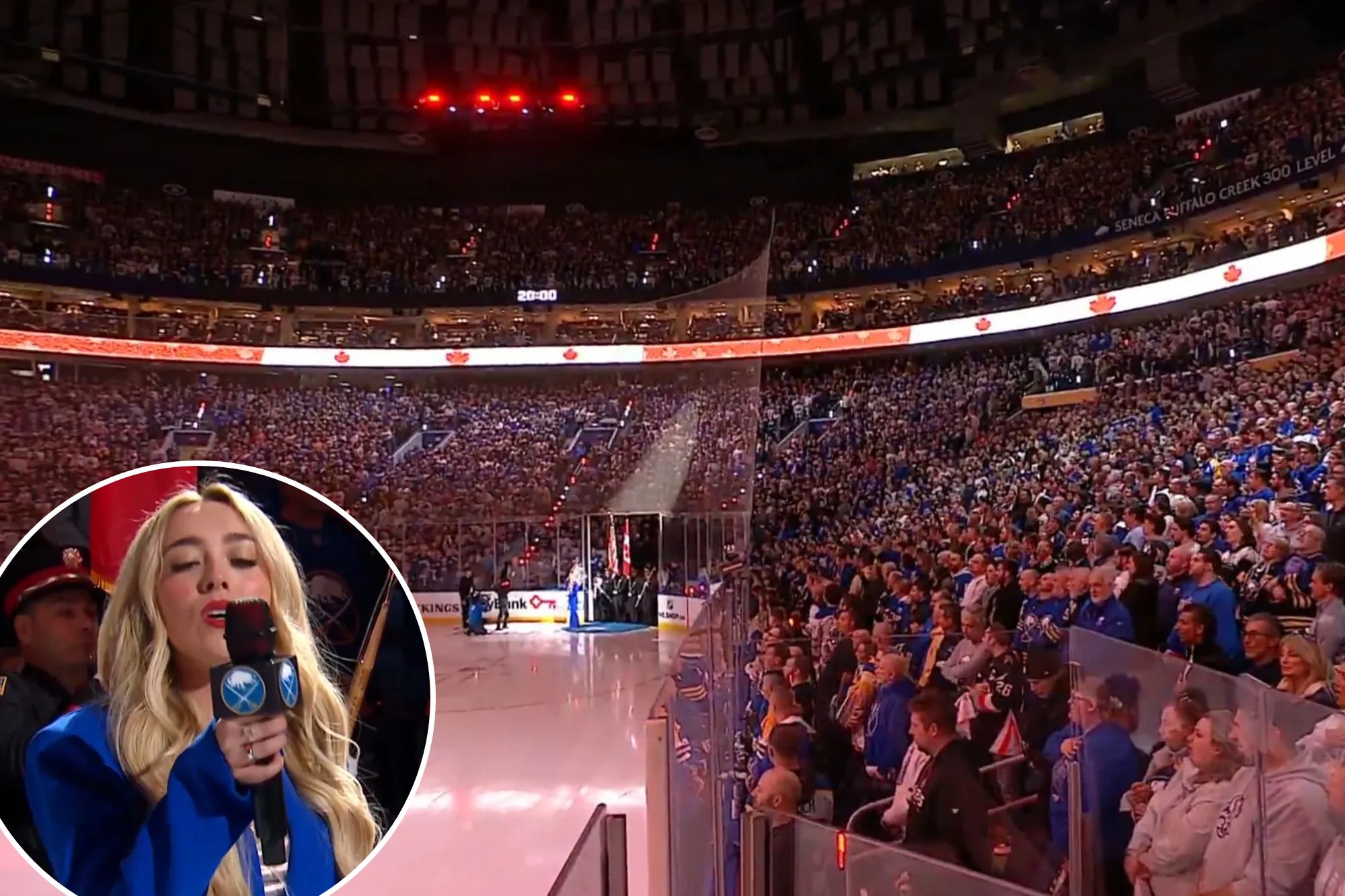 Sabres fans save anthem singer from potential catastrophe in ‘crazy but ...