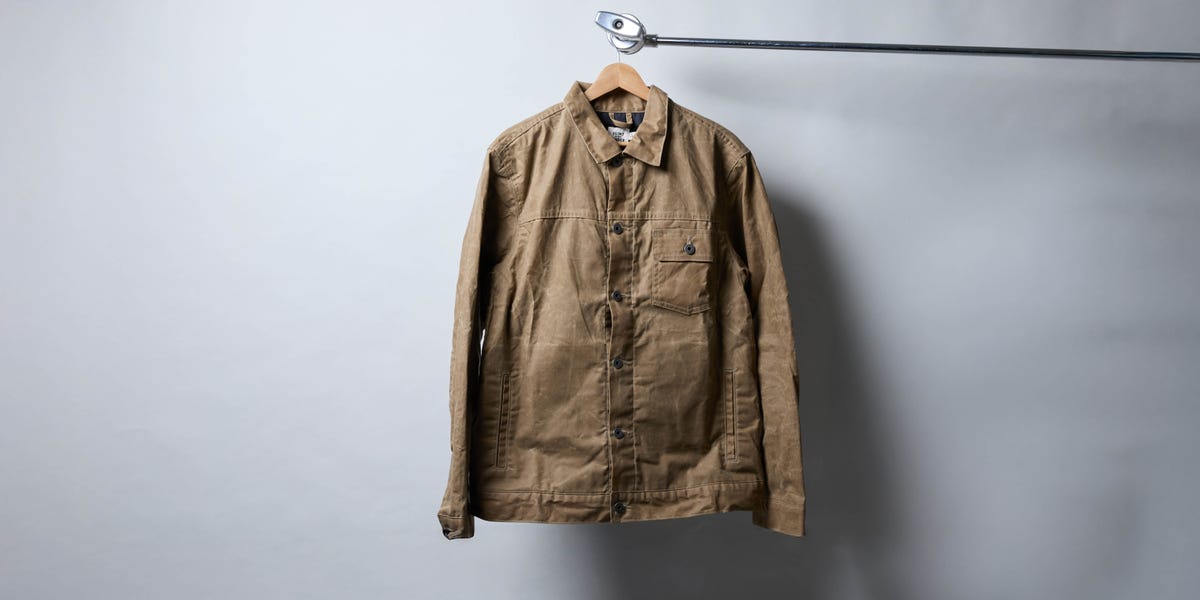 This jacket is the definition of a modern classic