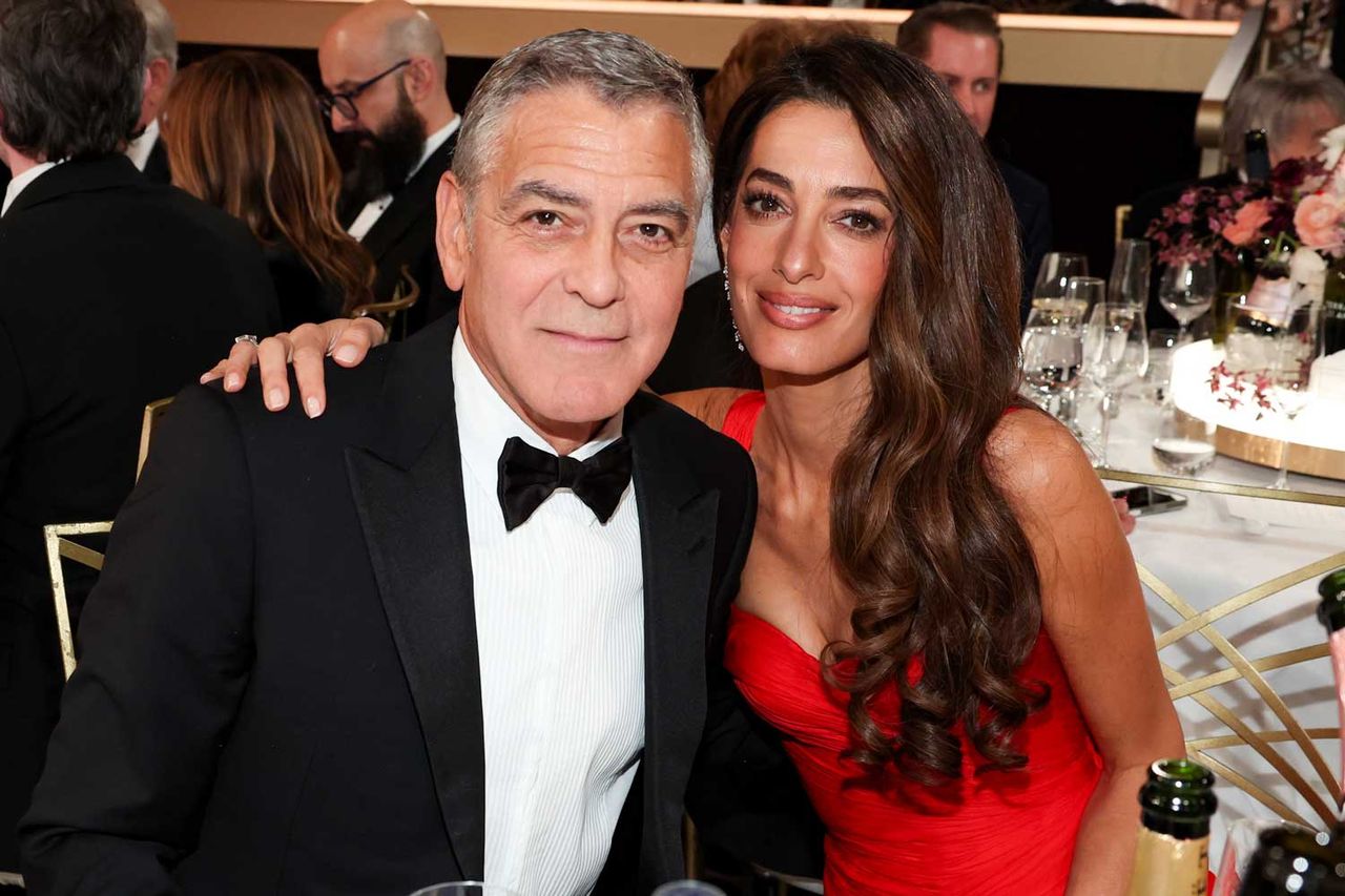 George Clooney says his twins Alexander and Ella, 8, are 'slowly ...