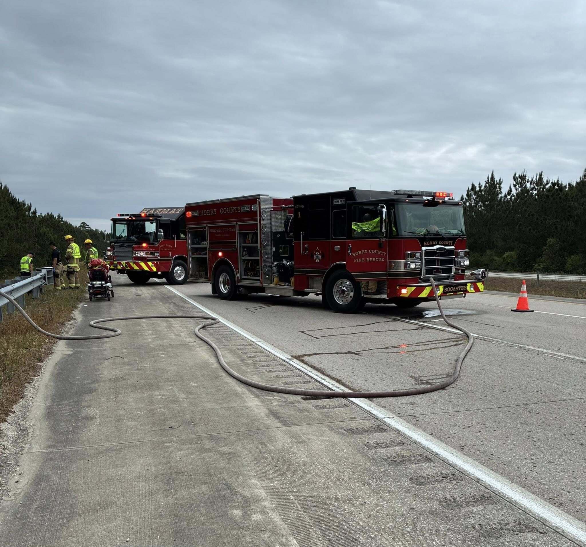 1 injured in Horry County after car crashes into trees