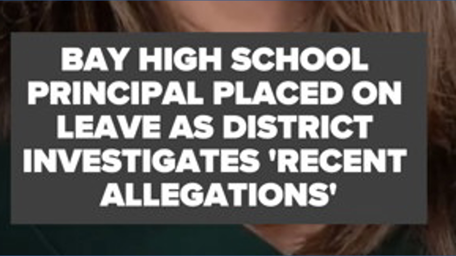 Bay High School principal Jason Martin put on leave during ...