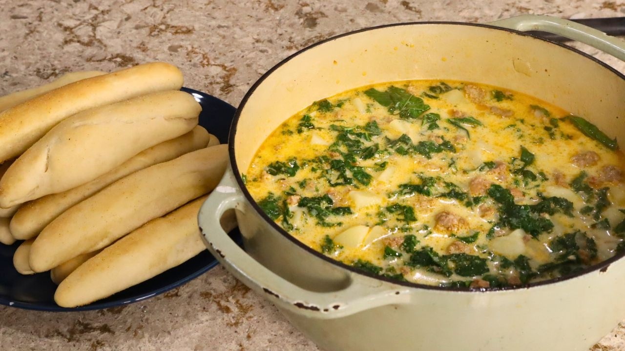 We've got Olive Garden at home including Olive Garden breadsticks ...