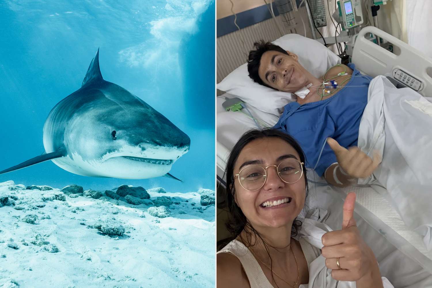 Newlywed who lost leg on honeymoon in 'brutal' shark attack speaks out ...
