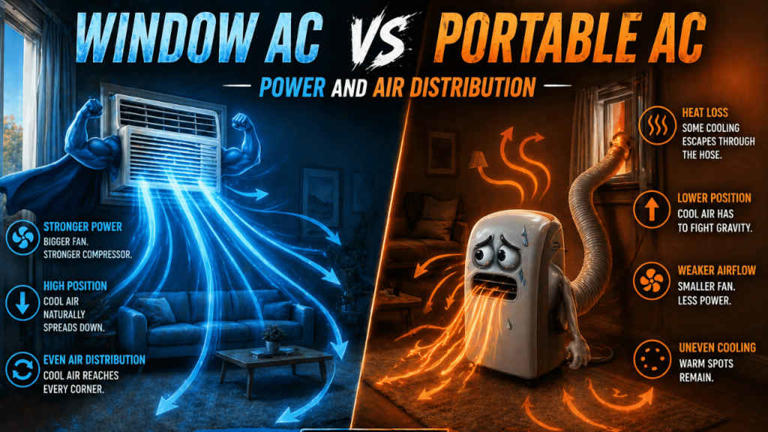 Portable AC vs window AC: From price to cost and cooling, every aspect ...