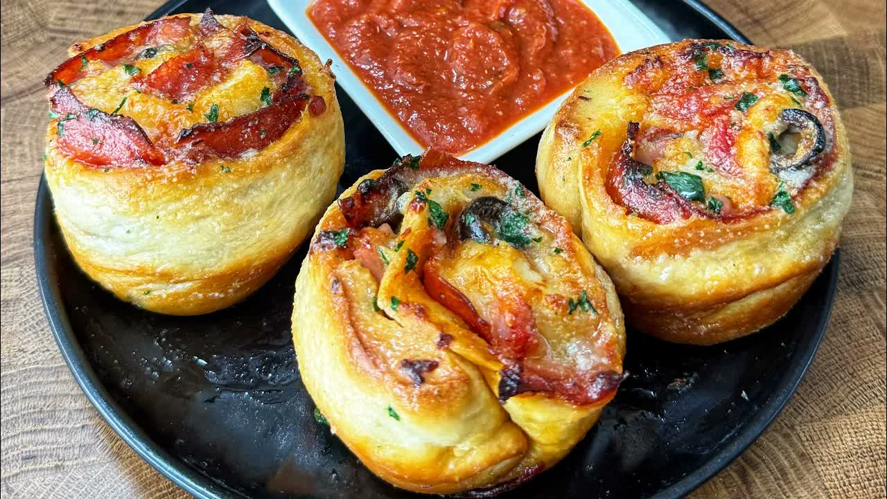 These pizza muffins are so easy to make