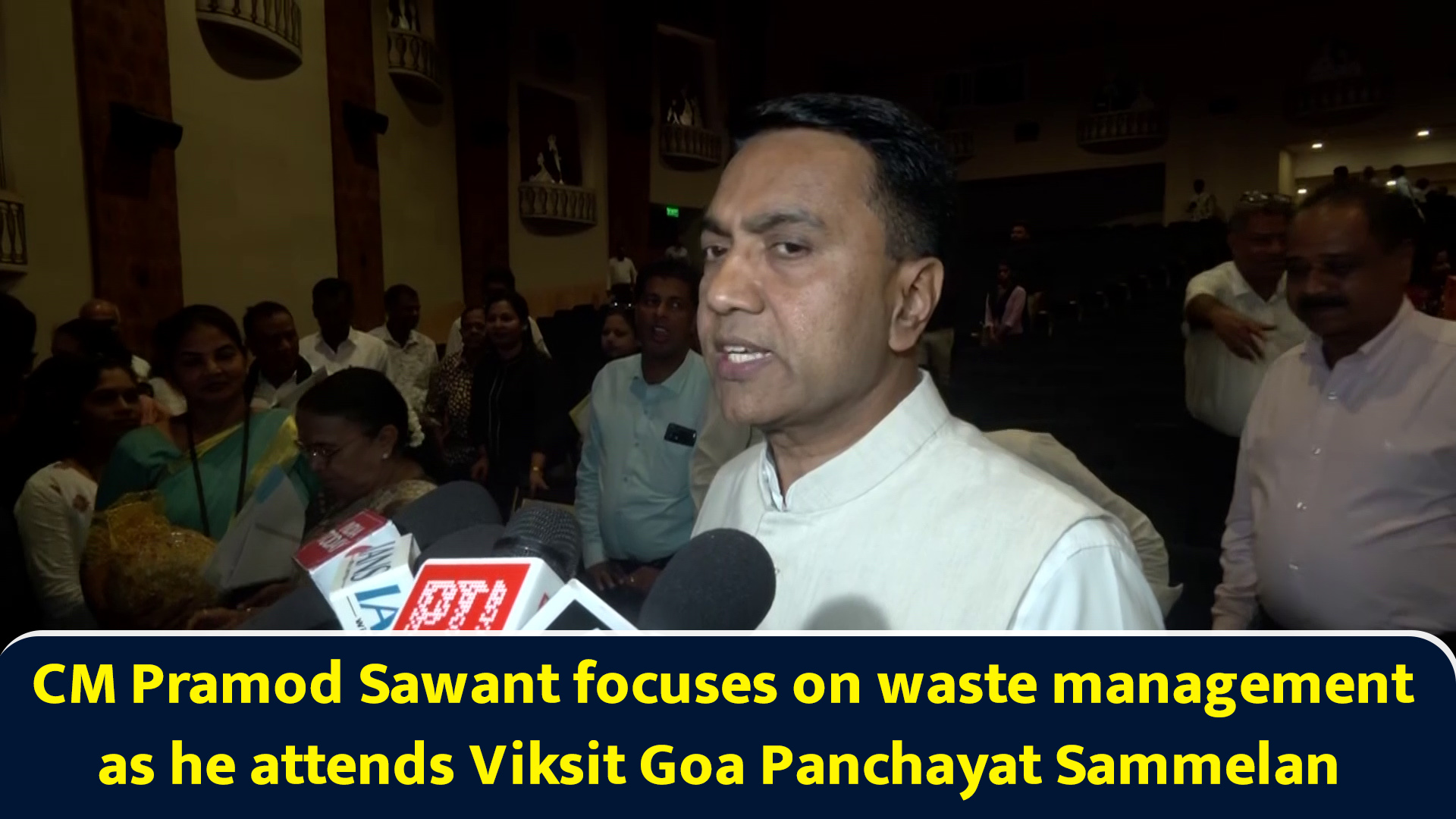 CM Pramod Sawant focuses on waste management as he attends Viksit Goa ...