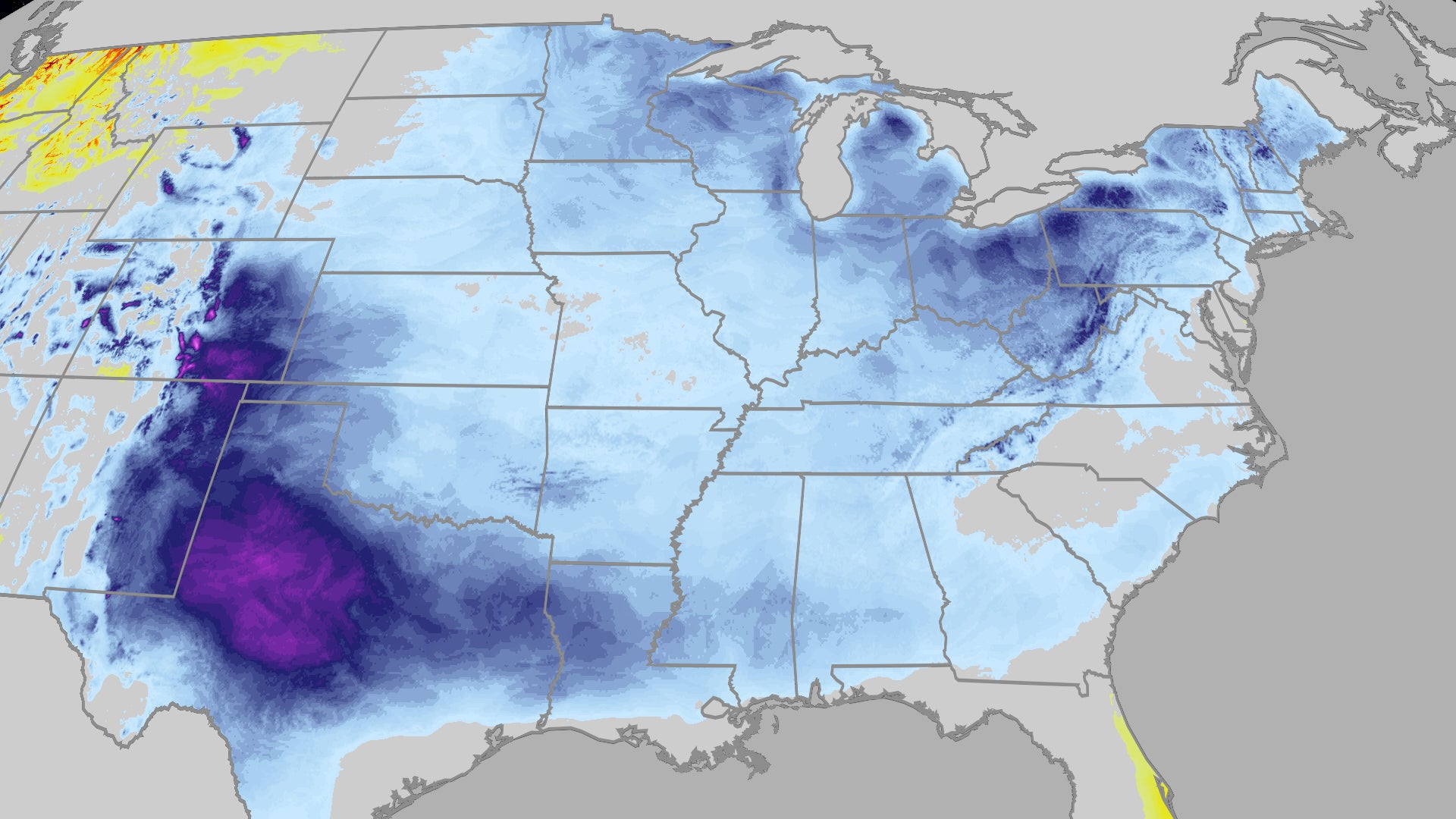 Millions in east cool down behind cold front