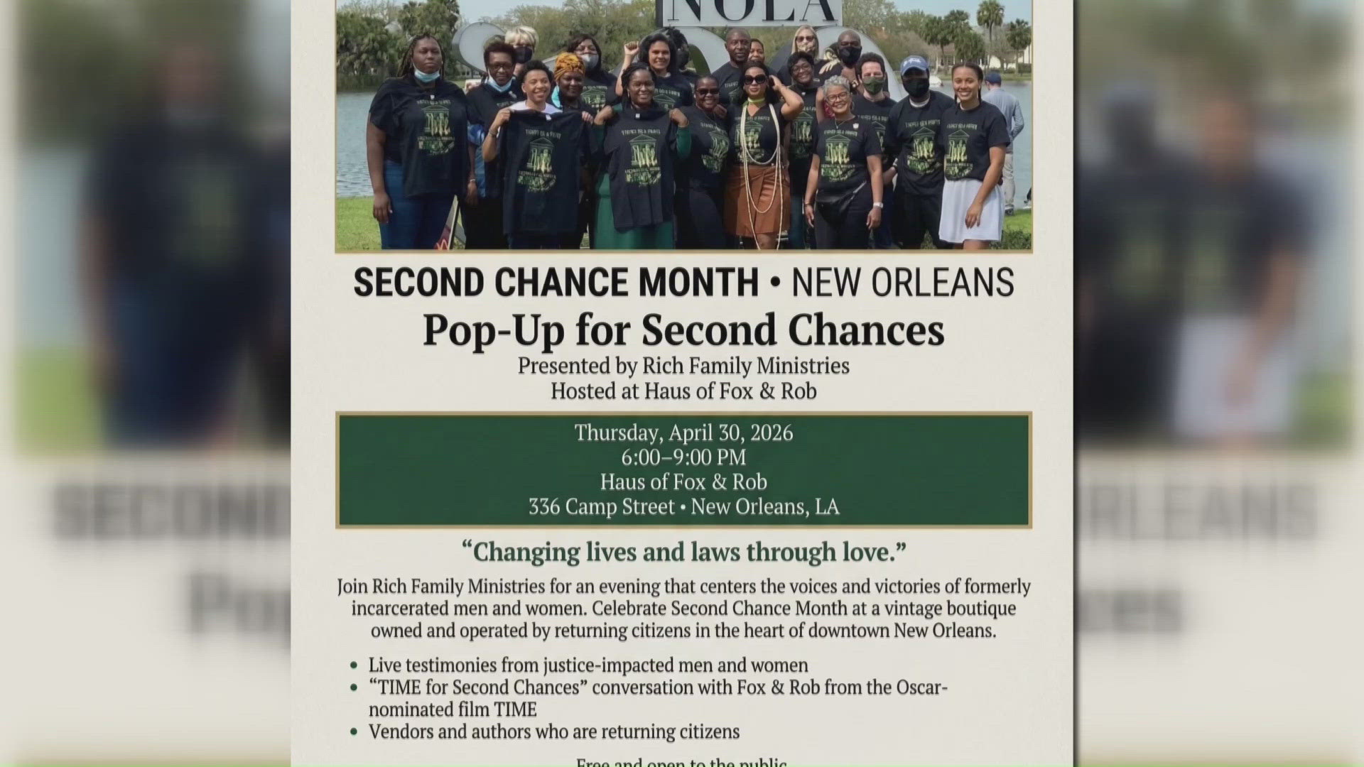 Pop-up for second chances