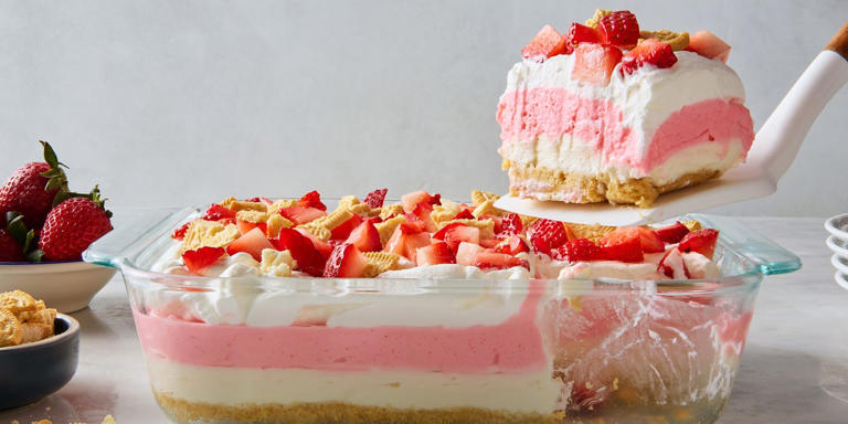 My no-bake strawberries & cream delight tastes just like childhood