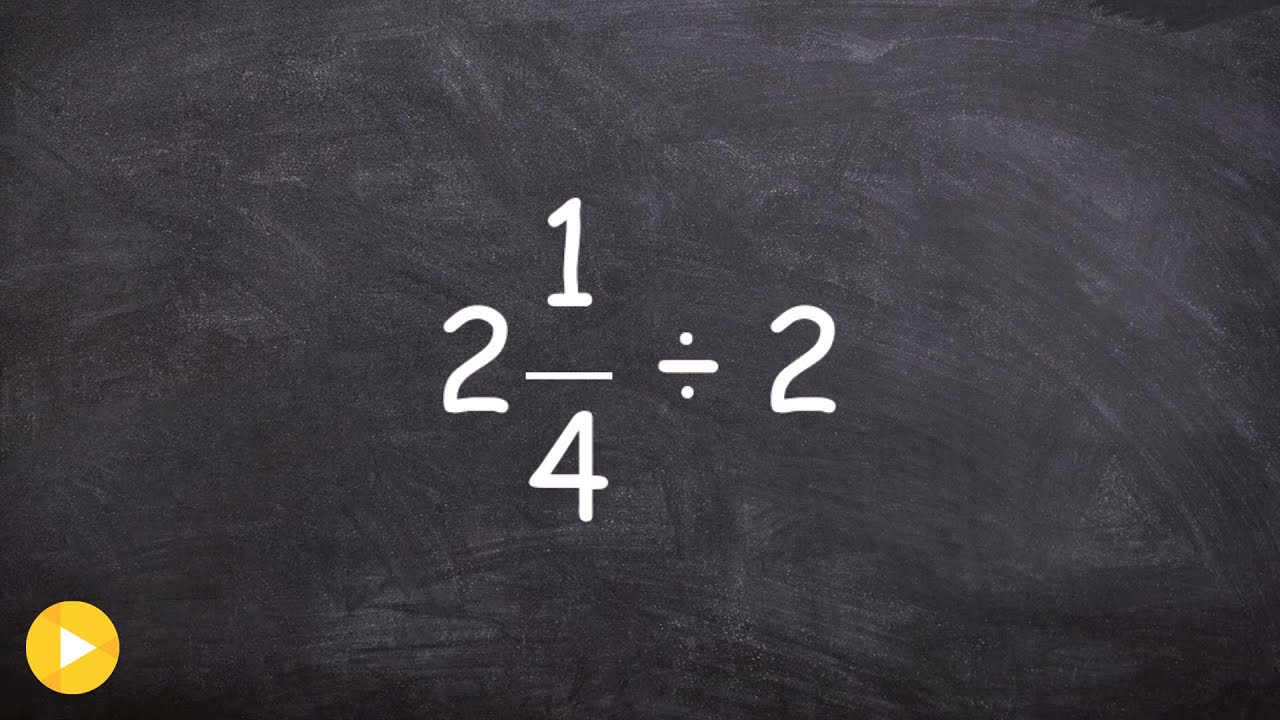 Dividing a fraction by a whole number