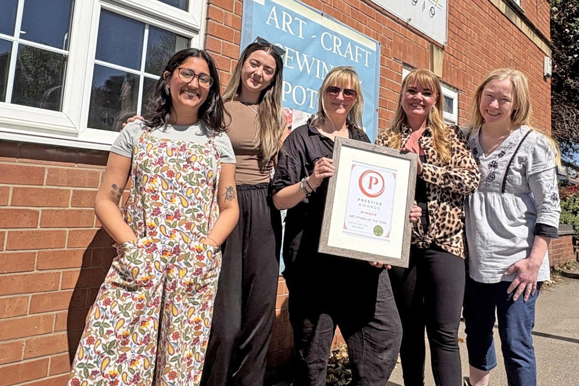Melton Mowbray art studio team celebrate being named the region's best