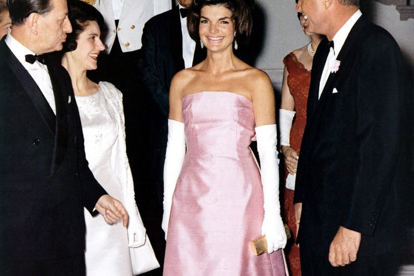 Melania sparks 'Jackie Kennedy' comparisons in pink gown despite ...