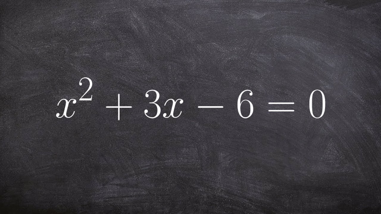 Solving a quadratic by completing the square
