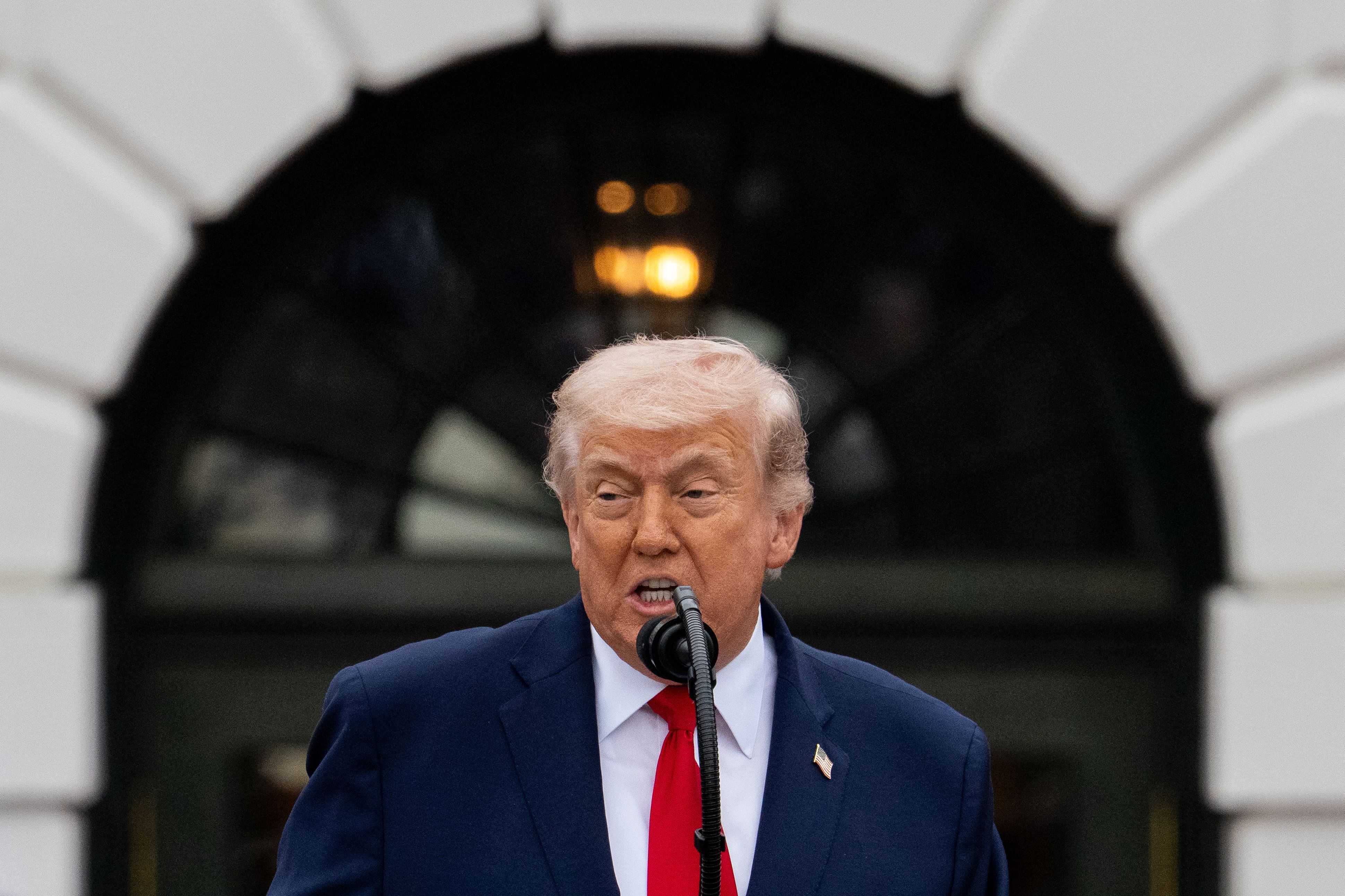 In 4am post, Trump shares AI tough-guy image