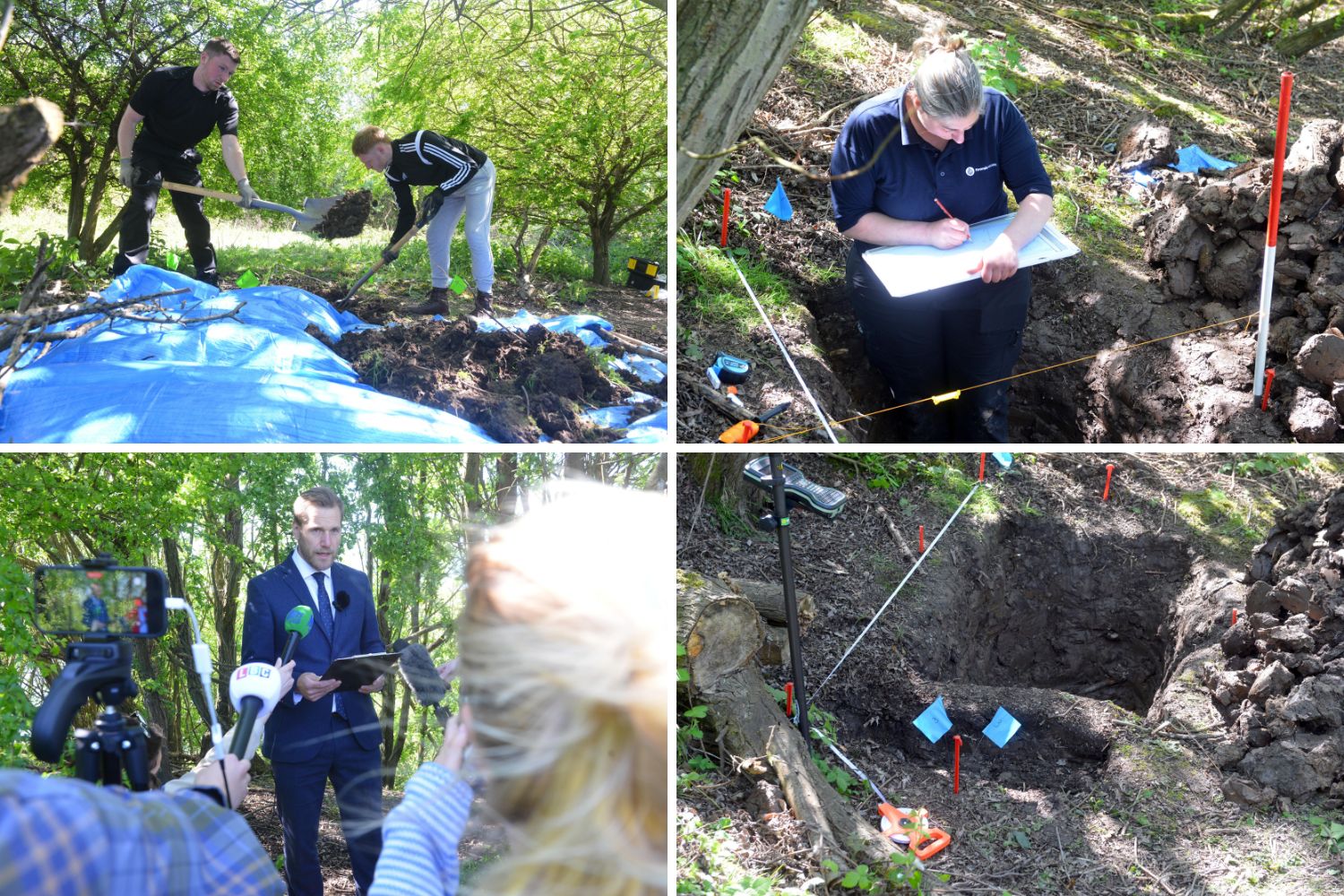 Police officers recreate grave and murder scene of Kieran Williams in ...