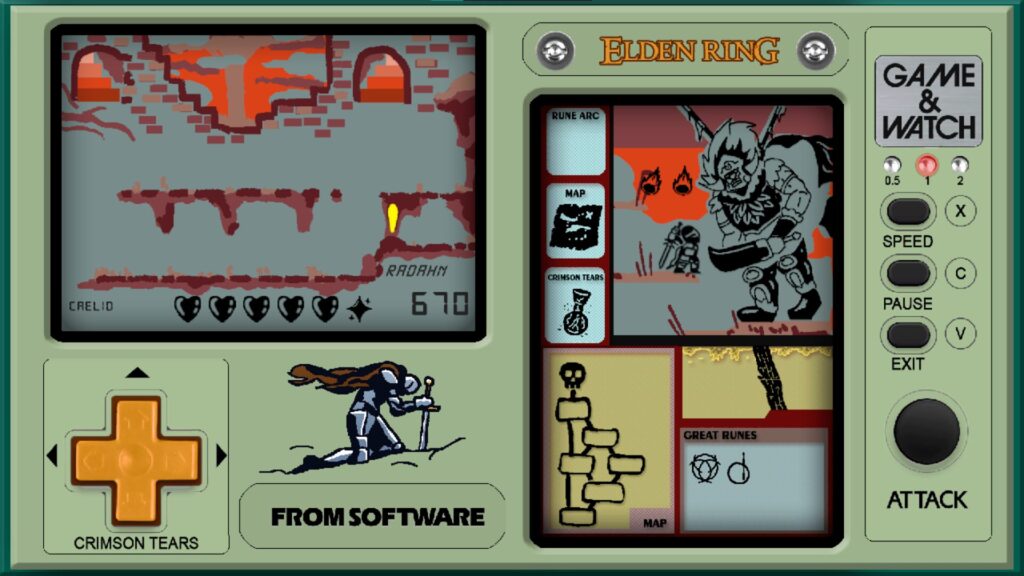 Vous pouvez maintenant jouer à Elden Ring sur la Game & Watch de Nintendo