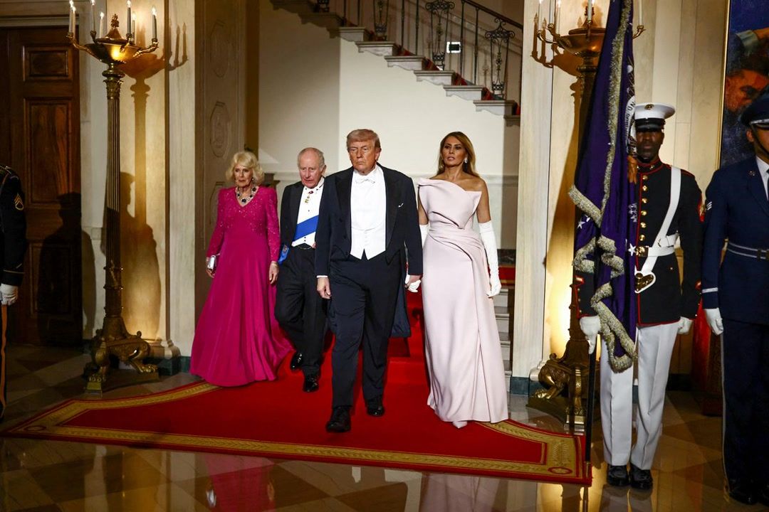 Melania sparks 'Jackie Kennedy' comparisons in pink gown