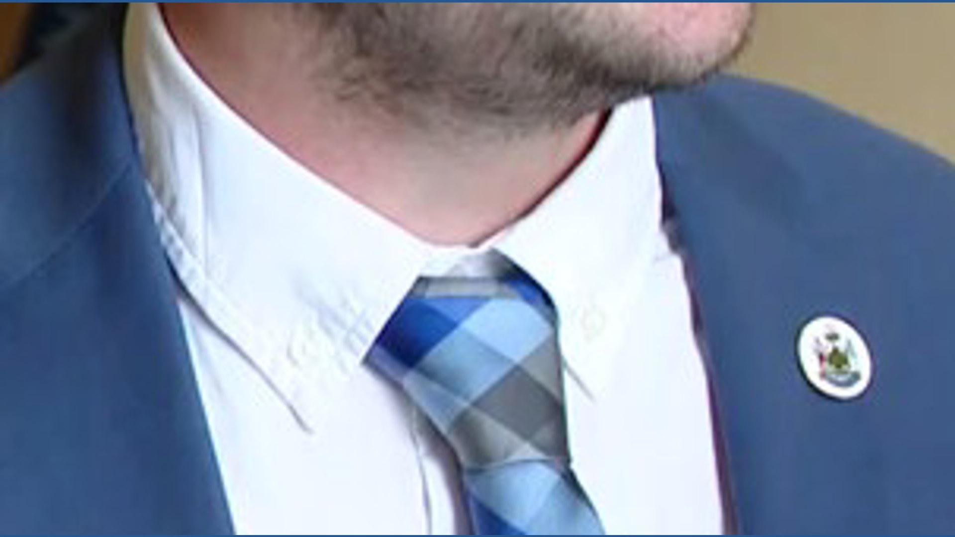 Jay resident and state house candidate Trevor Doiron speaks in favor of ...