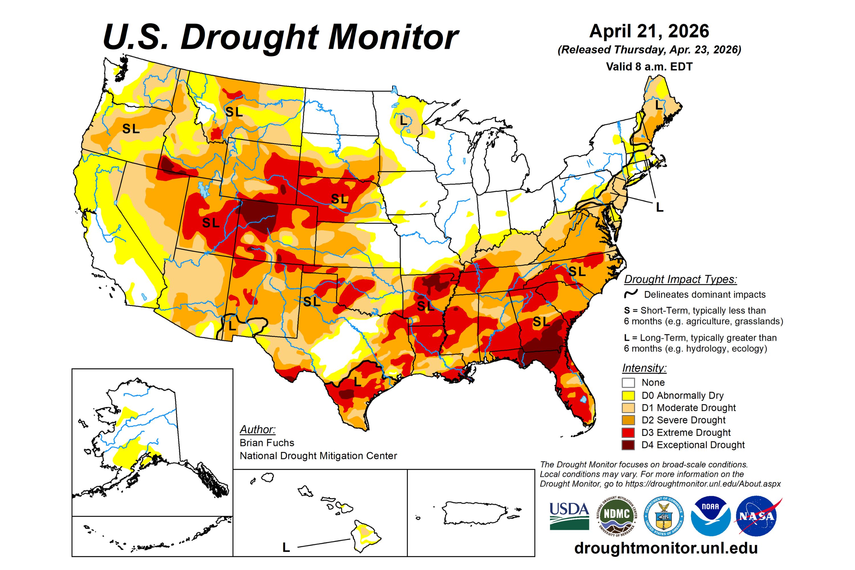 America struck by worst drought in 14 years—these states are worst affected