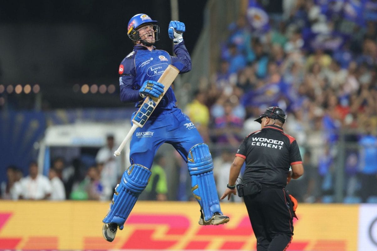 Ryan Rickelton surpasses MI legends Sachin Tendulkar, Sanath Jayasuriya ...