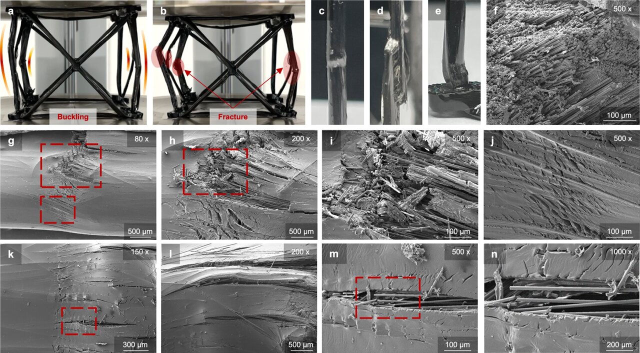 Ultralight carbon fiber lattices achieve aluminum-level performance at ...