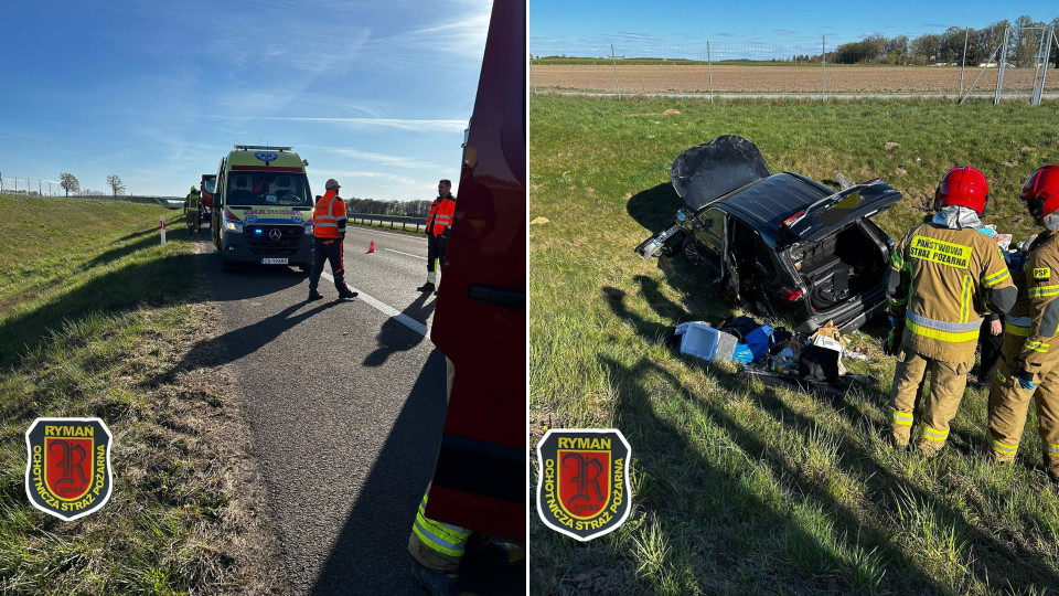 Wypadek na S6 pod Kołobrzegiem. Dwie osoby zostały poszkodowane