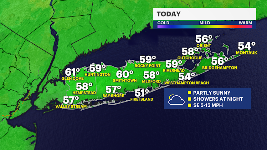 Rain showers on the way for Long Island; impacts to Thursday morning rush