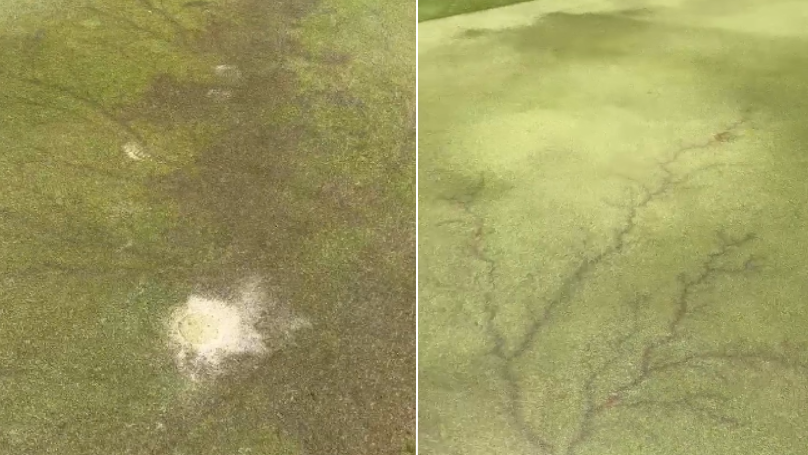 Lightning strike hits flagstick on Harrison golf course, damaging green