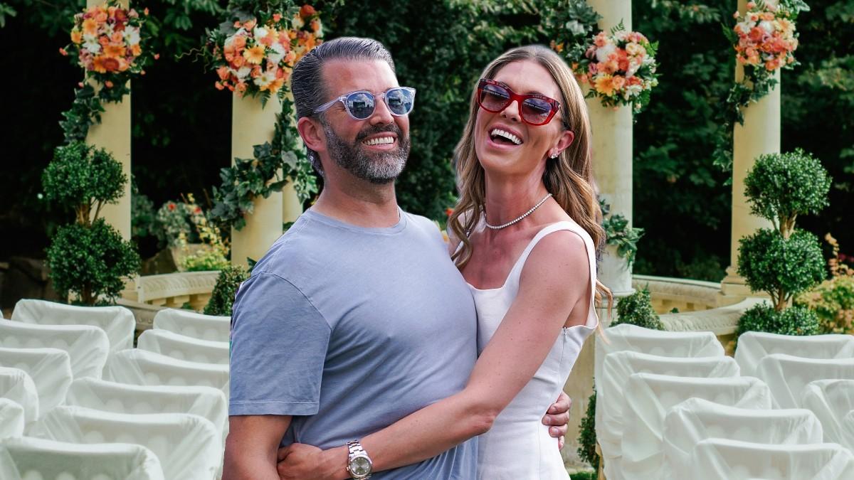 Donald Trump Jr. and Bettina Anderson's wedding delayed amid Iran chaos ...