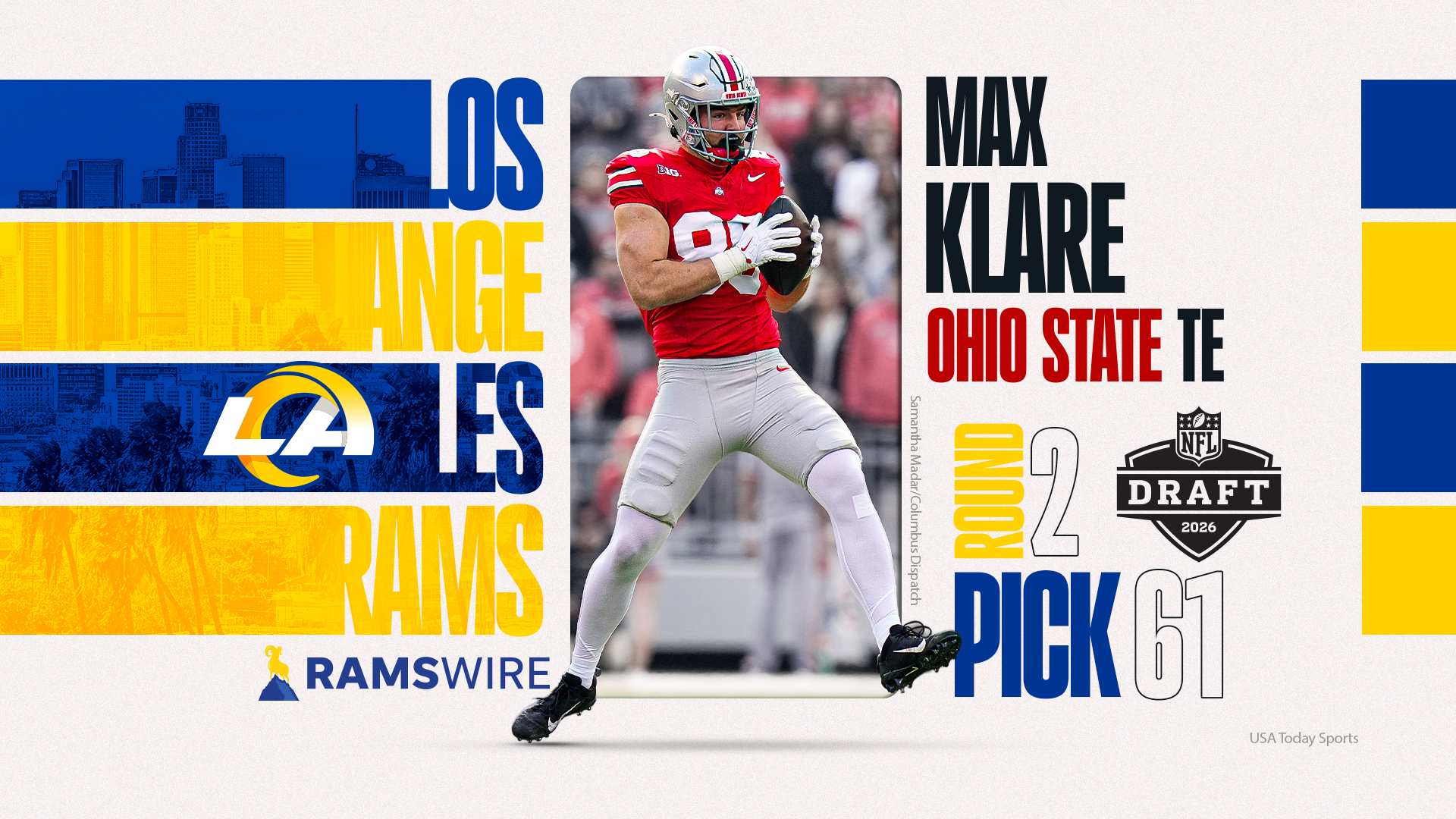 Rams sign 2nd-round TE Max Klare to 4-year rookie deal