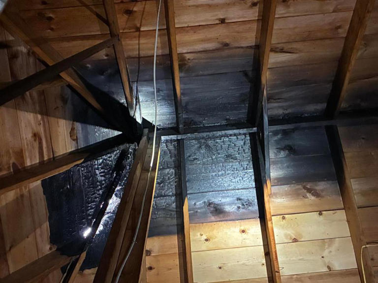 Lightning strike sets Collierville house on fire