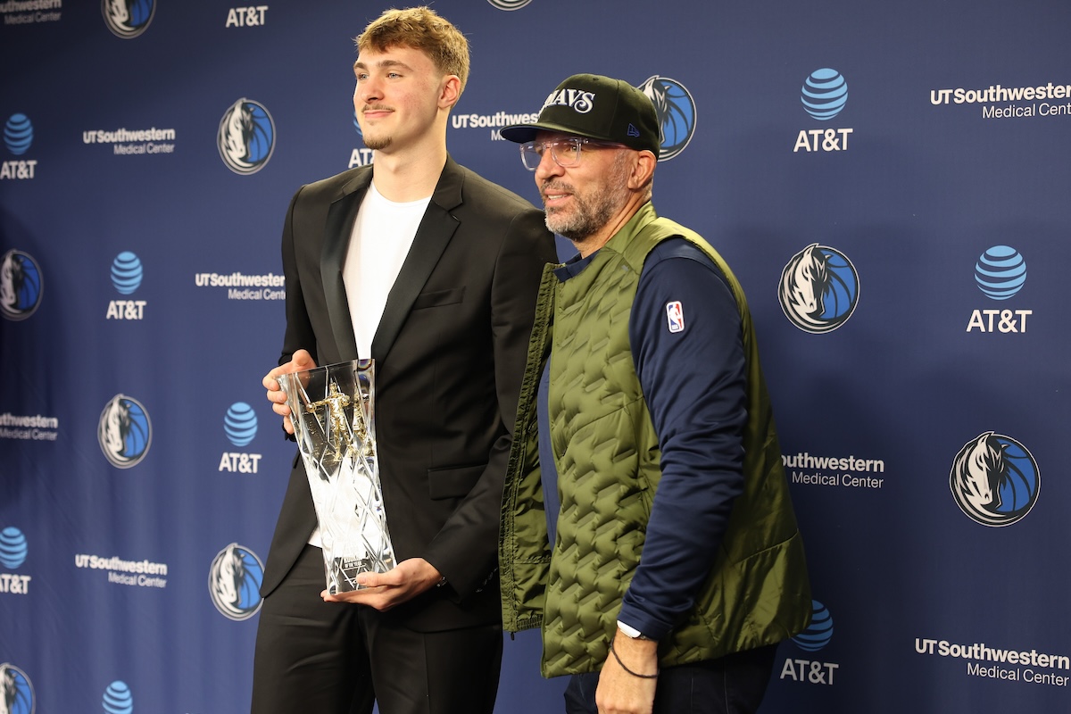 Cooper Flagg speaks on winning NBA Rookie of the Year, Kon Knueppel support