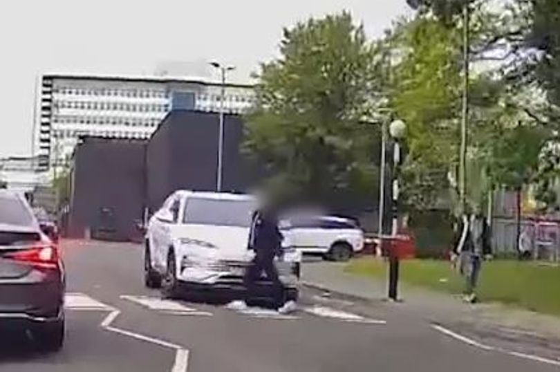 Dashcam shows heartstopping moment woman struck by car outside Welsh ...