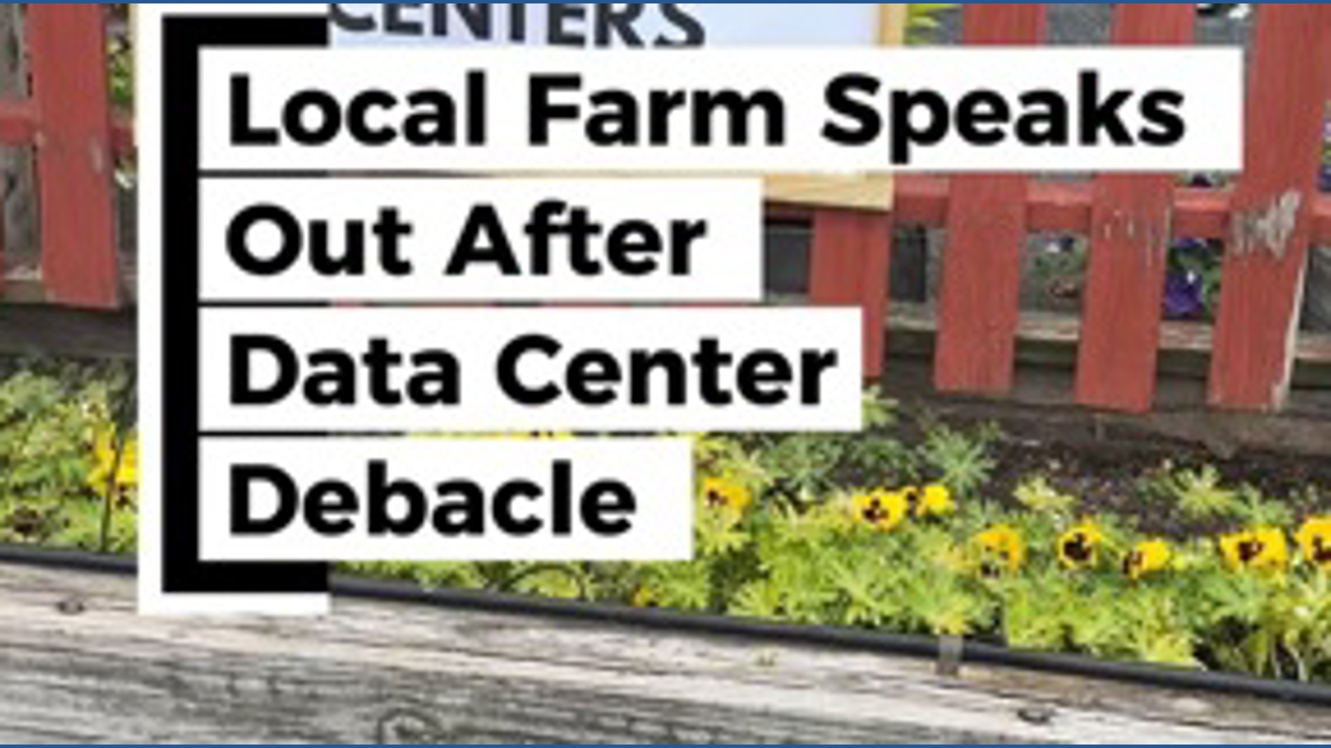 Local farm speaks out after data center debacle online