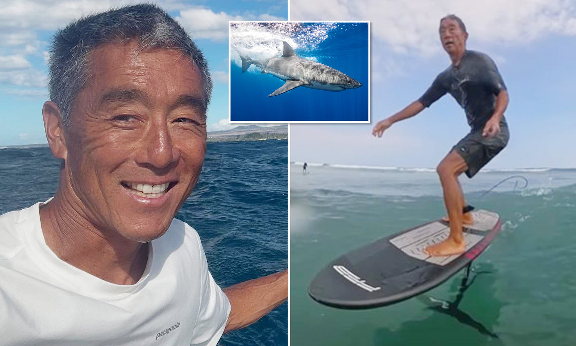 Video shows 11-foot shark chasing man for 10 minutes off the coast of ...