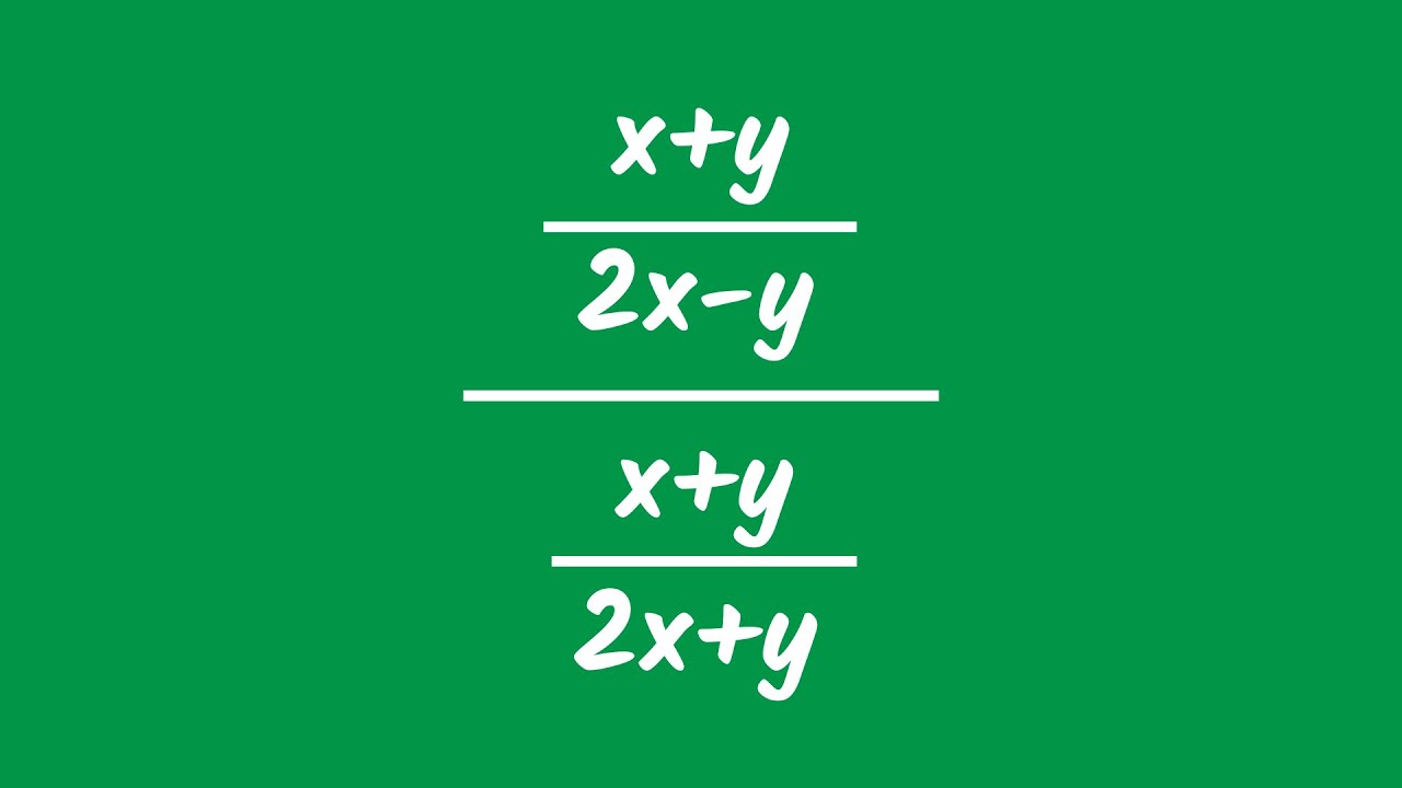 3 easy complex fractions to simplify