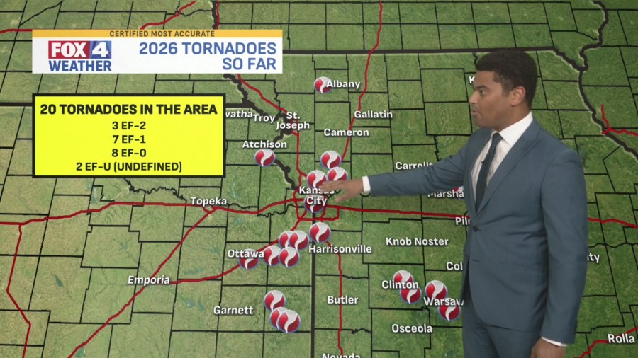 Kansas City area sets record for tornadoes in the month of April