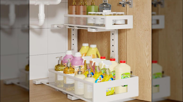 Not bins, not baskets: The better way to organize deep bathroom cabinets