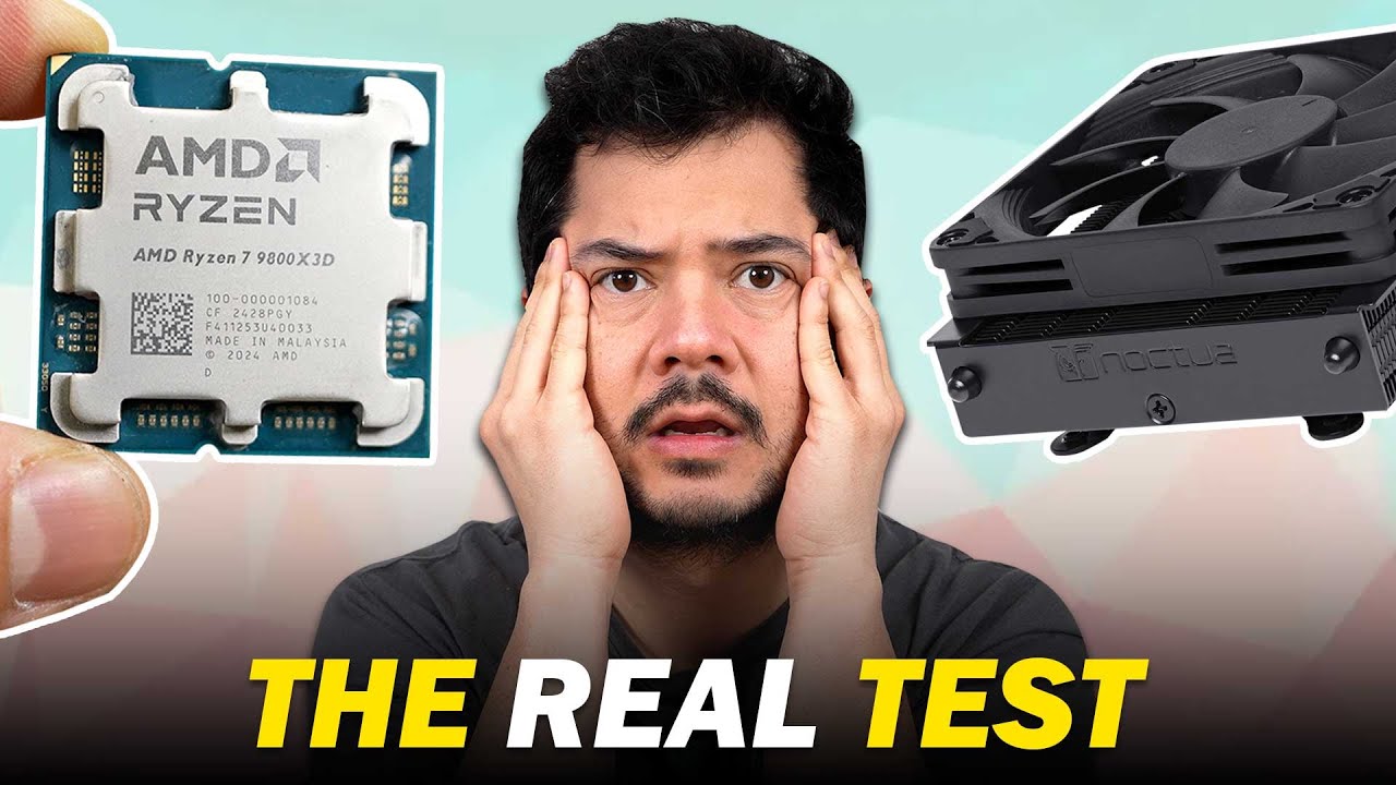 I tested the 9800X3D in a tiny cooler 😮