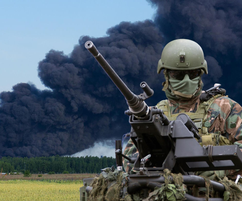 Potężny pożar na wojskowym poligonie. Dym paraliżuje ruch lotniczy i ...
