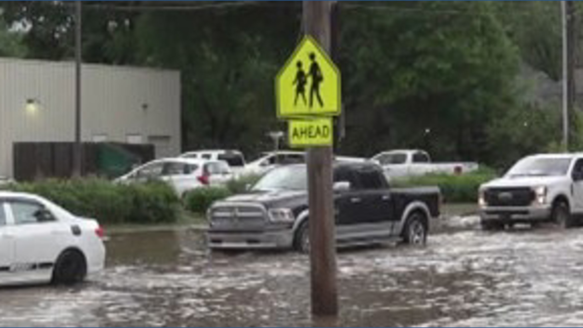 Storms leave flooding on Walves Avenue