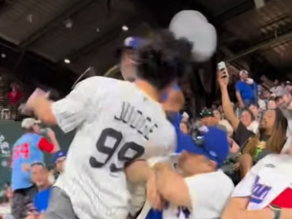 Rangers, Yankees fans avoid arrest after viral ballpark brawl that saw ...