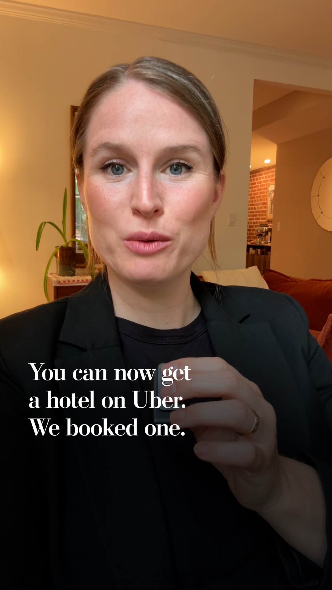 You can now get a hotel on Uber. We booked one.